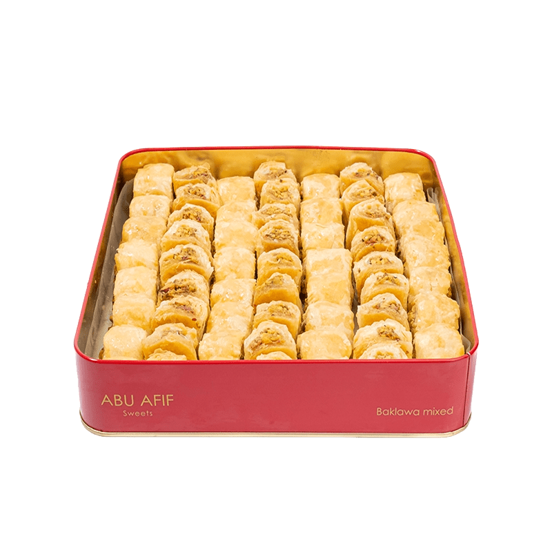 Lebanese Baklawa - Abu Afif Sweets: 1kg 'Kol W Shkor' Cashews